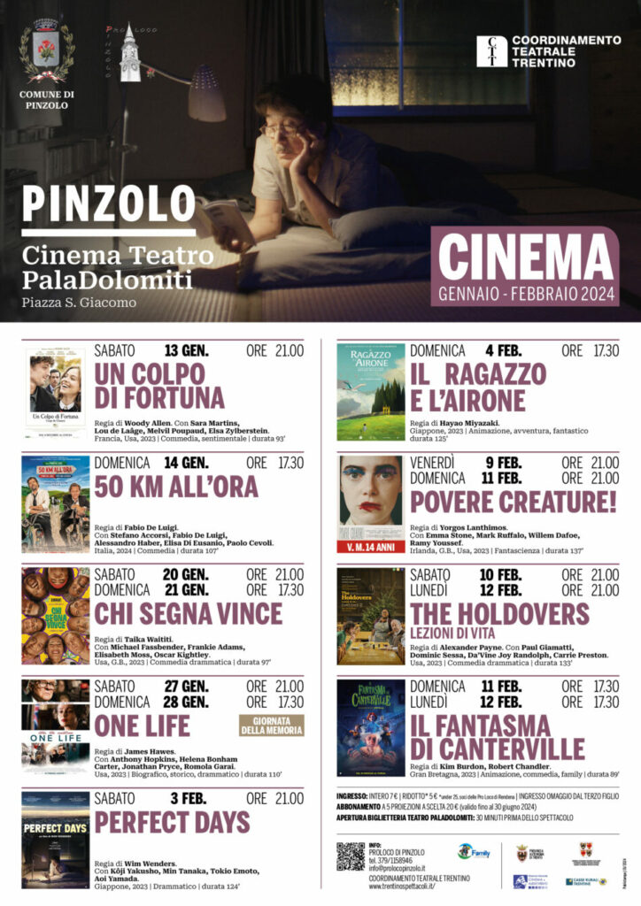Cinema a Pinzolo - Programmazione da Sabato 13 gennaio a Lunedì 12 ...
